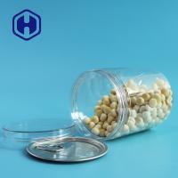 China 305# 500ml Transparent PET Food Plastic Can with Screw Lid Easy Open End for sale