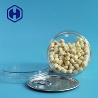 China 305# 500ml Transparent PET Food Plastic Can with Screw Lid Easy Open End for sale