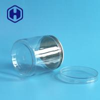 China Empty Plastic PET Food Can 360ml Easy Open Round Screw Lid Airtight Dry Fruits Vegetables for sale