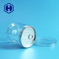 China Empty Plastic PET Food Can 360ml Easy Open Round Screw Lid Airtight Dry Fruits Vegetables for sale