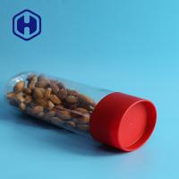 China 1236ml PET Can Oval Long Big Canning Transparent Nuts Custom Stackable Plastic Jars for sale