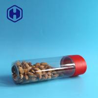 China 1236ml PET Can Oval Long Big Canning Transparent Nuts Custom Stackable Plastic Jars for sale