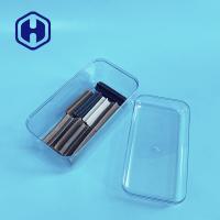 China Disposable Square PET Plastic Food Box 470ml Transparent Cake Pastries Packing for sale
