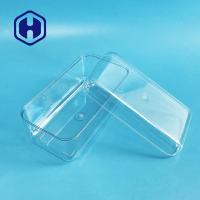 China Disposable Square PET Plastic Food Box 470ml Transparent Cake Pastries Packing for sale