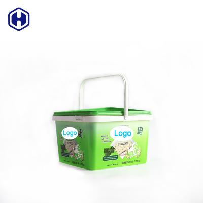 China Durable IML Plastic Containers Molded Polymer Food Storage Vessels for sale