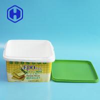 China Custom IML Plastic Christmas Cheese Biscuit Packaging Box 3200ml Capacity 205x205x115mm Food Grade PP Container for sale
