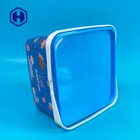 China 108oz Biscuit IML Container Luxury Cracker Square Custom Christmas Gift Food Packaging for sale