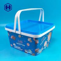 China 108oz Biscuit IML Container Luxury Cracker Square Custom Christmas Gift Food Packaging for sale
