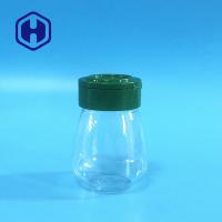China 100ml PET Plastic Spice Jar with 6-Hole Flip Top Lid - 38mm Diameter Food Grade Container for sale
