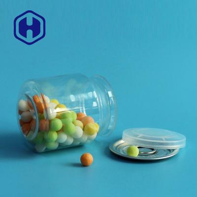 China Clear PET Aluminum Top Cans Food Grade Cylindrical Packaging 62.5mm Easy Peel Lid for sale