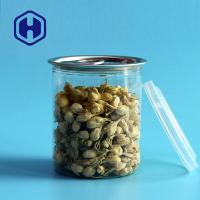 China Custom PET Can 500ml Food Grade Transparent Plastic Can with Easy Open End for sale