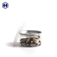 China Airtight Leak Proof Transparent PET Easy Open Can 200ml for Sauce Spice Dry Food for sale