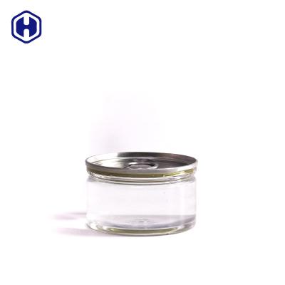 China Airtight Leak Proof Transparent PET Easy Open Can 200ml for Sauce Spice Dry Food for sale