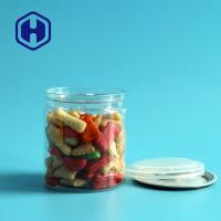 China Airtight Transparent PET Easy Open Cans Plastic With Easy Open End for sale