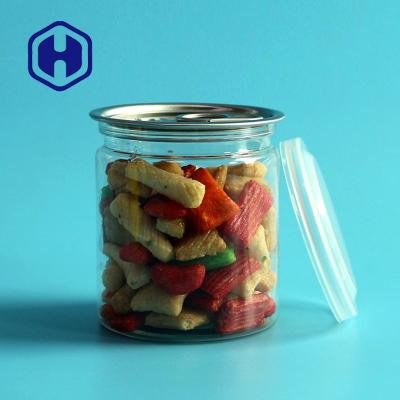 China Airtight Transparent PET Easy Open Cans Plastic With Easy Open End for sale