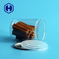 China Transparent PET Sauce Can with Easy Open Aluminum Lid for sale
