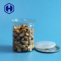 China Transparent PET Cans 62.5mm to 126.5mm with Aluminum Easy Open End or Plastic PE Lid for Food Packaging for sale