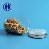 China Transparent PET Cans 62.5mm to 126.5mm with Aluminum Easy Open End or Plastic PE Lid for Food Packaging for sale