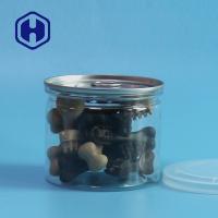 China Transparent PET Plastic Can with Easy Open End 62.5mm to 126.5mm for Dry Food Sauce Spices for sale