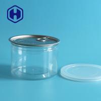 China 500ml Recyclable PET Plastic Food Can with Easy Open End Airtight Seal for sale