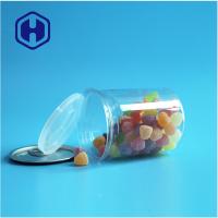 China Transparent PET Easy Open Can 335ml Airtight Leak Proof Food Grade Plastic Can for sale