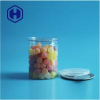 China Transparent PET Easy Open Can 335ml Airtight Leak Proof Food Grade Plastic Can for sale