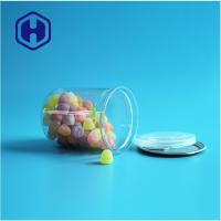 China Transparent PET Easy Open Can 335ml Airtight Leak Proof Food Grade Plastic Can for sale