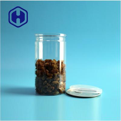 China 500ml Reusable PET Plastic Cans for Snack Food Packaging Custom Designs for sale