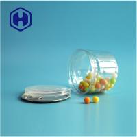 China Clear PET Can 250ml 8oz Food Grade Transparent Plastic Can with Easy Open End for Snack Packaging for sale