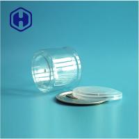 China Clear PET Can 250ml 8oz Food Grade Transparent Plastic Can with Easy Open End for Snack Packaging for sale