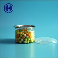 China Clear PET Can 250ml 8oz Food Grade Transparent Plastic Can with Easy Open End for Snack Packaging for sale