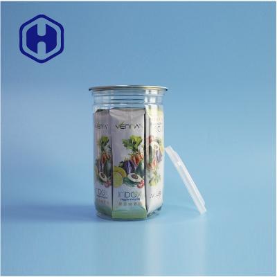 China Spice Snacks Effortless Opening 307# PET Cylindrical Cans For Convenient Food Packaging for sale