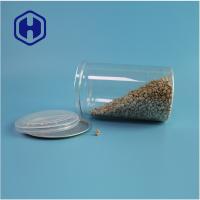 China Transparent PET Food Can 680ml 83.3mm Diameter with Easy Open End for Seafood Nuts for sale