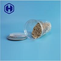China Transparent PET Food Can 680ml 83.3mm Diameter with Easy Open End for Seafood Nuts for sale