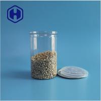 China Transparent PET Food Can 680ml 83.3mm Diameter with Easy Open End for Seafood Nuts for sale