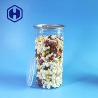 China 1380ml Clear PET Can with Wide Mouth for Popcorn Beans Pet Food Storage for sale