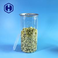 China 1380ml Clear PET Can with Wide Mouth for Popcorn Beans Pet Food Storage for sale