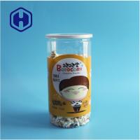 China China Manufacturer 1400ml Cylindrical Recyclable PET Can Leak Proof Pop Corn for sale