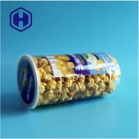 China China Manufacturer 1400ml Cylindrical Recyclable PET Can Leak Proof Pop Corn for sale