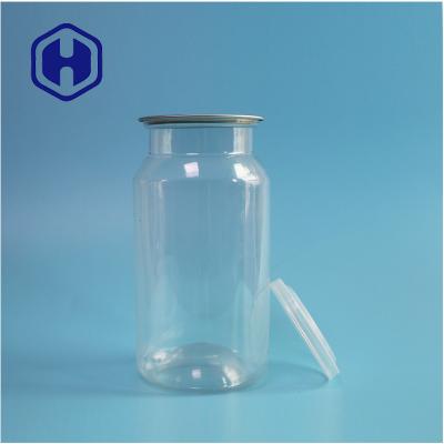 China Clear PET Plastic Cans 670ml Leak Proof Easy Open for Dry Food Spices for sale