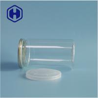 China 500ml Transparent PET Easy Open Can Airtight Cylindrical for Dry Fruit Wholesale 72.9mm for sale