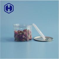 China Transparent PET Plastic Easy Open Can 280ml 83.3mm Diameter Airtight Food Grade for Pet Snacks for sale