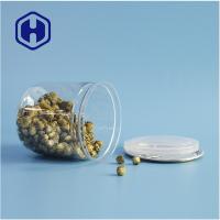 China PET Plastic Cookie Canisters 380ml Airtight Leak Proof Easy Open Lid Transparent Food Grade for sale