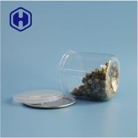 China PET Plastic Cookie Canisters 380ml Airtight Leak Proof Easy Open Lid Transparent Food Grade for sale