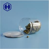 China PET Plastic Cookie Canisters 380ml Airtight Leak Proof Easy Open Lid Transparent Food Grade for sale