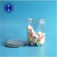 China 500ml 17oz Transparent PET Plastic Can with Easy Open Aluminum End for Supermarket Packaging for sale
