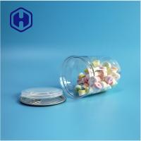 China 500ml 17oz Transparent PET Plastic Can with Easy Open Aluminum End for Supermarket Packaging for sale