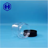 China 400ml Food Grade PET Plastic Jar 80x84mm Round Airtight Container for Food for sale