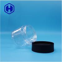 China 400ml Food Grade PET Plastic Jar 80x84mm Round Airtight Container for Food for sale
