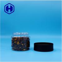 China 400ml Food Grade PET Plastic Jar 80x84mm Round Airtight Container for Food for sale